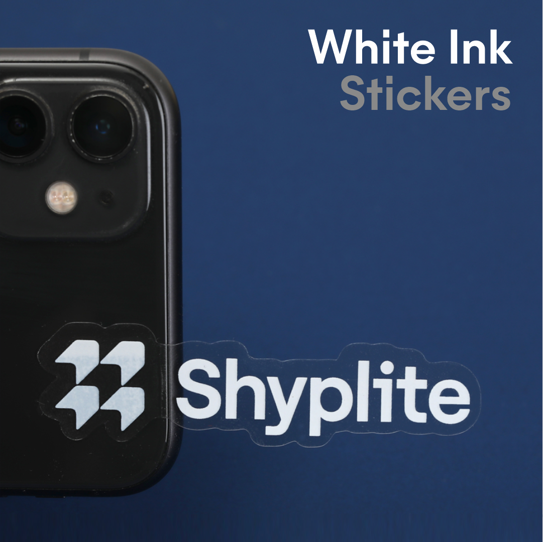White Ink Stickers Transparent – Kraftix Digital