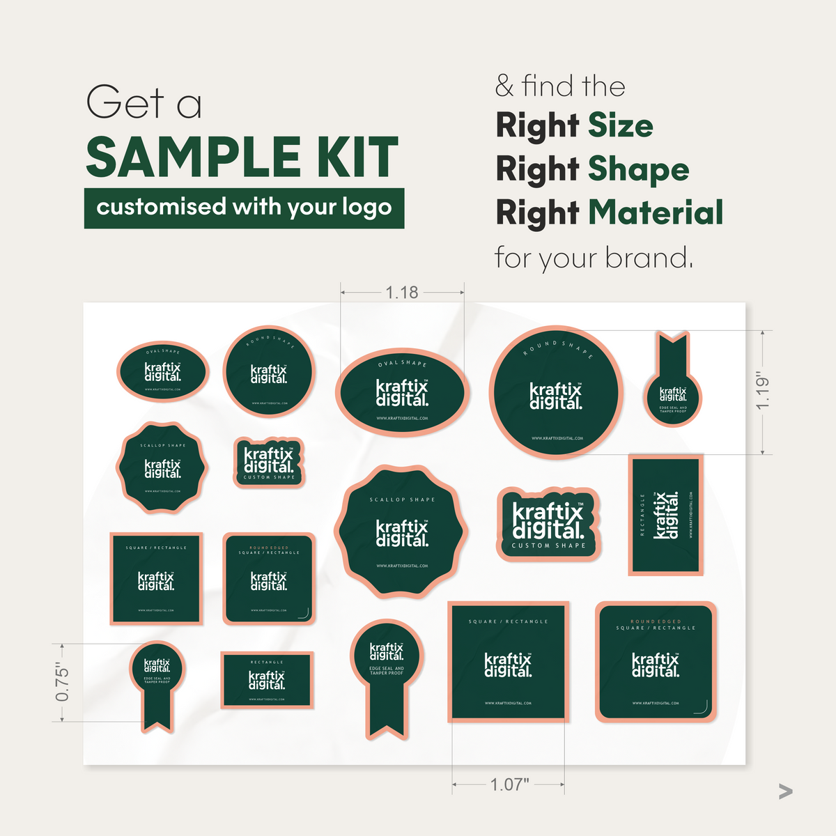 Customizable Sticker printing | Personalized sticker | Kraftix Digital